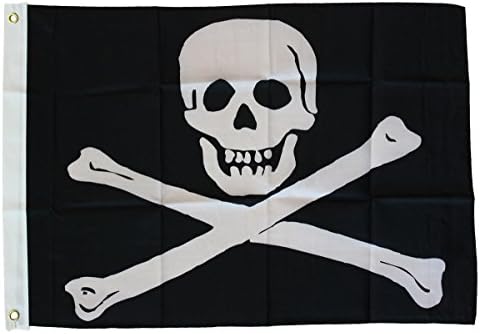 Amazon.com : New 4x6 Jolly Roger Pirate Flag Caribbean Pirates Flags ...