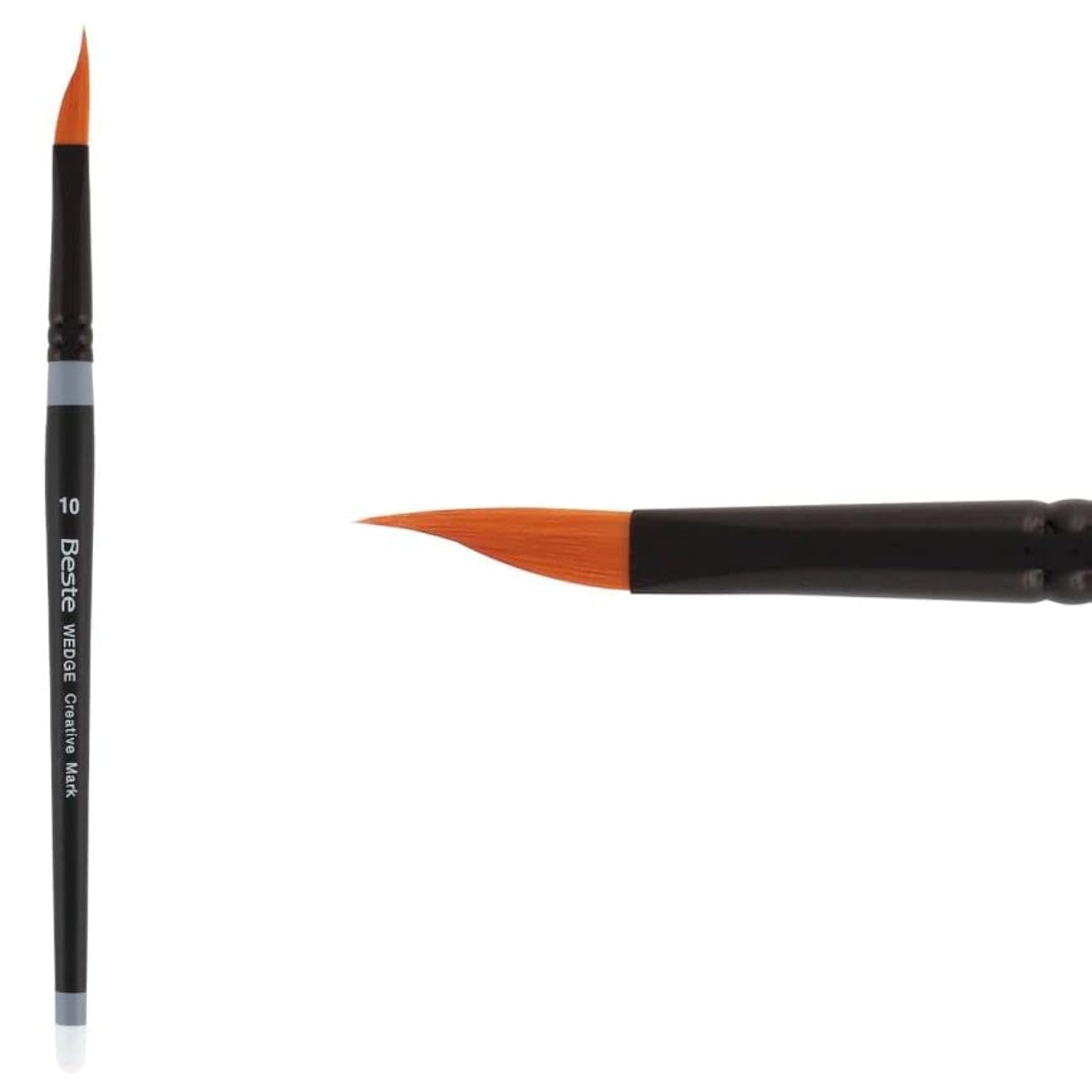 Amazon.com: Creative Mark Beste Golden Taklon Wedge 10 Artist Brush ...