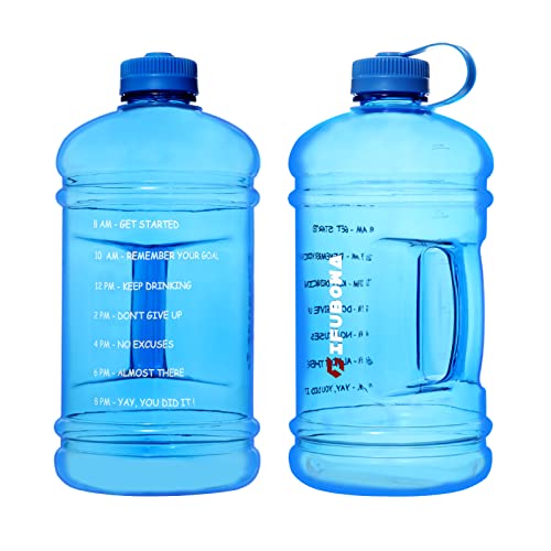 GIFUBOWA Big 3 Liter Motivational Water Bottle with Time Marking - BPA ...