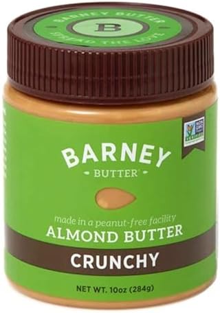 Amazon.com: Barney Butter Almond Butter, Crunchy, 10 Ounce Jar, Skin ...
