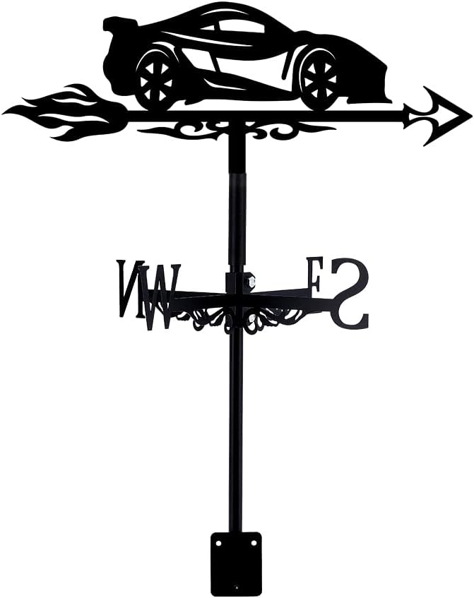 Amazon.com : SUPERDANT Car Iron Wind Vane Weathervane Roof Garden ...