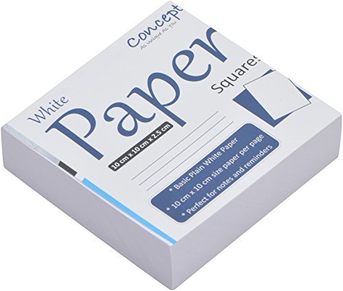 CONCEPT AS UNIQUE AS YOU Unruled Square White Plain Paper, 10 cm x 10 ...