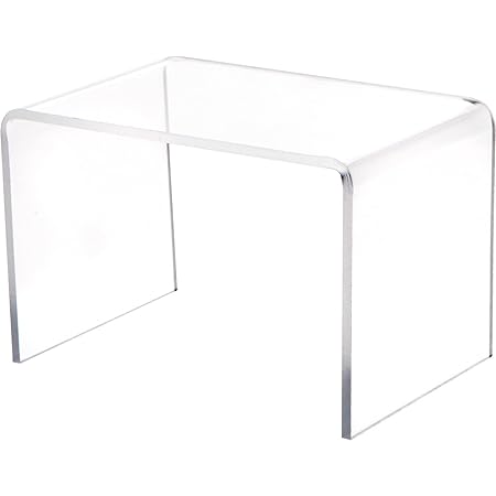 Plymor Clear Acrylic Rectangular Display Riser, 3 inch Height x 4.5 ...