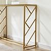 Amazon.com: Modern Console Table, Tempered Glass Sofa Table Entry Table ...