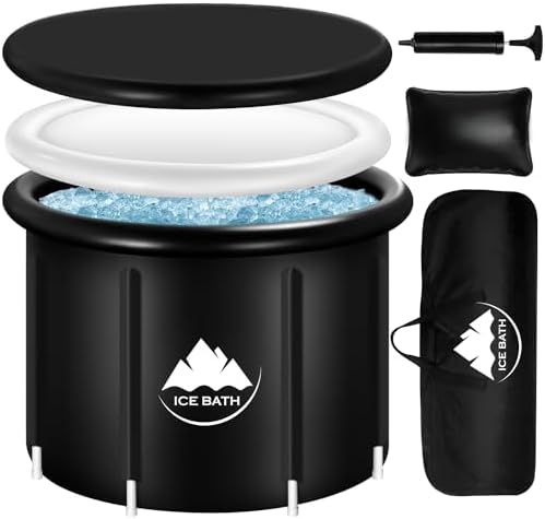 Amazon.com: Large Portable Ice Bath Cold Plunge Tub for Athlete ...