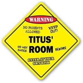 Amazon.com: TITUS' ROOM Sticker Sign kids bedroom decor door children's ...