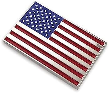 Amazon.com: 6 Pieces American Flag Metal Car Sticker 3D USA Flag Decal ...