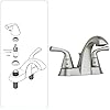 1224 1224B Faucet Cartridge Replacement Compatible with Moen Two Handle ...