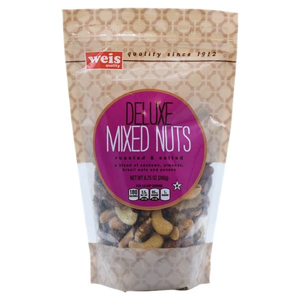 Amazon.com : Weis Quality, Mixed Nuts Deluxe, 8.75 Ounce : Grocery ...