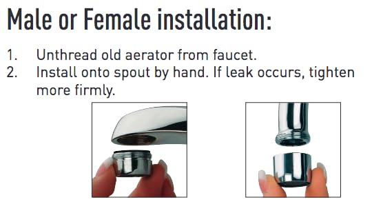 Snapklik.com : Neoperl Tom Thumb Clear Small Size Faucet Aerator PCA ...