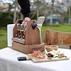 Amazon.com: Wooden Grill Caddy Organizer - Versatile BBQ Caddy for ...