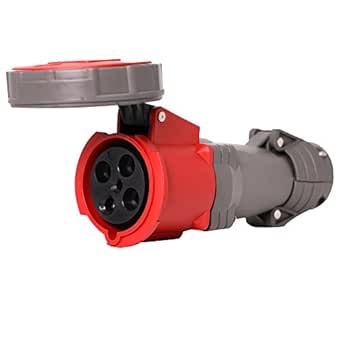 Pass and Seymour 460C7W IEC 60309 Connector - 60A, 480V, 3 Phase, IP67 ...