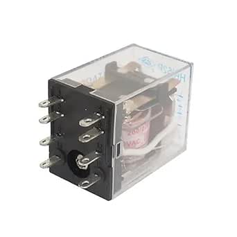 Amazon.co.jp: HH52P AC 220V Coil 8 Pin DPDT Plug-in LED Indicator Power ...