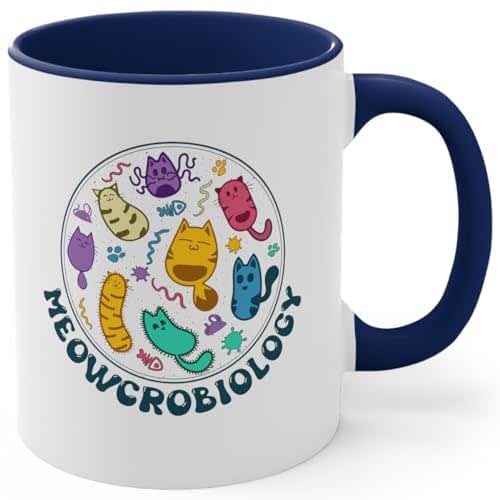 Amazon.com: Passion Wear Microbiologist Mug, Funny Meowcrobiology Gift ...