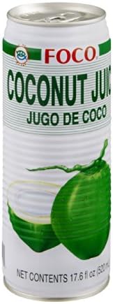 Amazon.com : FOCO Coconut Juice, 17.60 Ounce (Pack of 24) : Grocery ...
