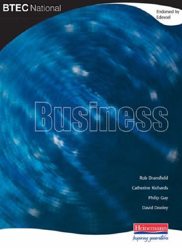 BTEC National Business Student Book: Amazon.co.uk: Dransfield, Mr Rob ...