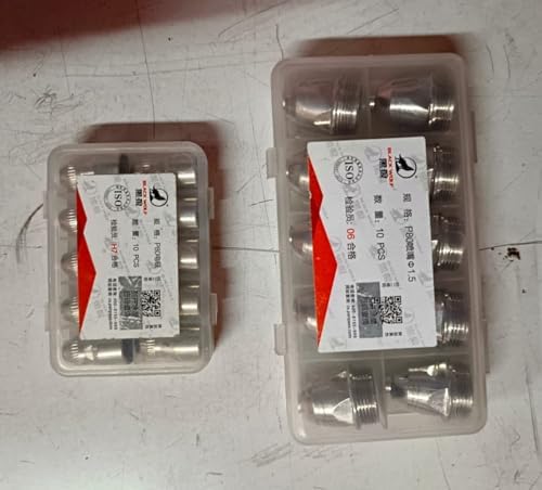 DURA WELD Plasma P80 Electrode Nozzle 1.5mm 10 Nos in Box Brand Black ...