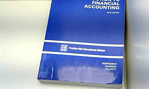Introduction to Financial Accounting: 9780130106797: Amazon.com: Books
