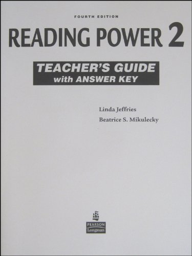 Reading Power 2 Teacher's Guide with Answer Key, 4th Edition: JEFFRIES ...