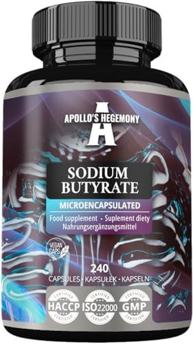 Amazon.com: Sodium Butyrate High Dose 580 mg (30% Butyric Acid), 240 ...