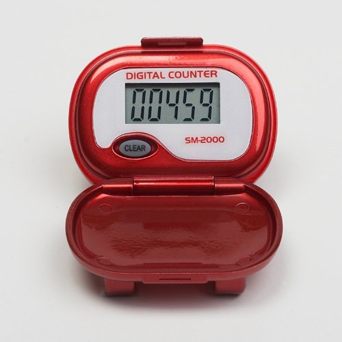 Amazon.com : SM-2000 Step Pedometer (color: RED) : Sport Pedometers ...
