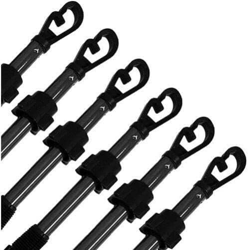 Telescopic Washing Line Prop Pole Clothesline Heavy Duty Home Garden ...