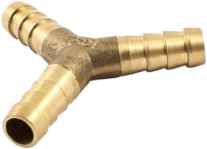 2x Hose Tube Pipe 3-way Y-Piece Splitter Connector 6mm - Fuel Air Pipe Connector Joiner Air Fuel ...