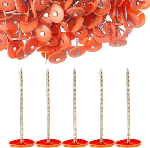 3 Inch - Round Plastic Cap Nail Roofing Nails Galvanized Tar Paper ...