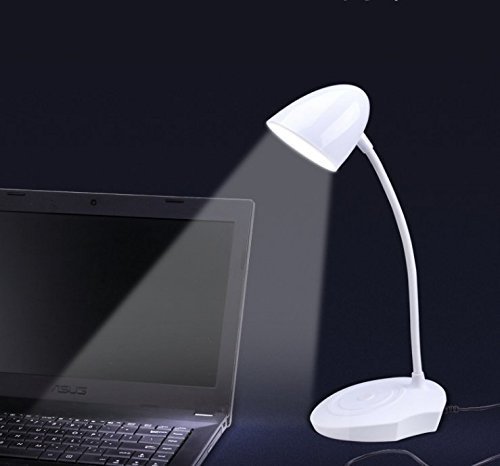 Buy Amanna Rechargeable LED Touch on/off Switch Desk Lamp (White ...