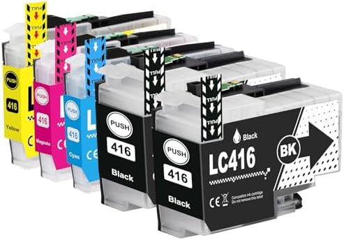 Amazon.co.jp: 【LAIPENG】Brother用LC416互換5色インクカートリッジ大容量対応機種ブラザー DCP-J4140N MFC-J4440N MFC-J4540N ...