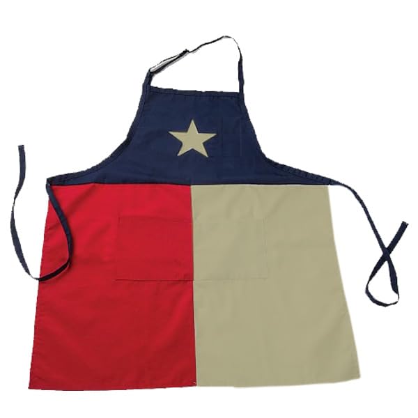 Amazon.com: Tiger Hill Texas Flag Apron w/Pockets & Adjustable Neck ...