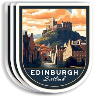 Amazon.com: (3 Pcs 3X3) Edinburgh Scotland Stickers - Edinburgh Travel ...