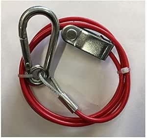 Amazon.fr : Véritable Breakaway Break Loin Câble PVC Rouge avec Chape ...