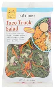 Amazon.com: Ark Foods Taco Truck Chopped Salad Kit, 9 OZ : Grocery ...