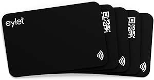 Amazon.com : 5 Black Digital Business Card Pack - NO SUBS | NFC enabled Digital Business Cards ...