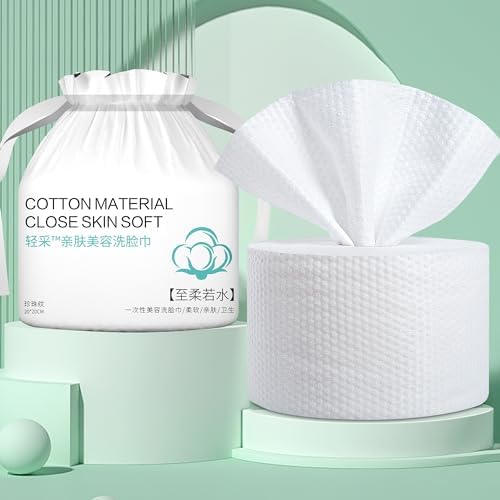 Amazon.com: Disposable Face Towel,100% Cotton Facial Tissues, Face ...
