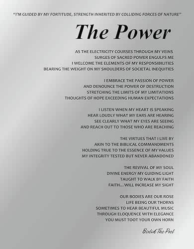 Amazon.com: The Power: Inspirational Poem, Two Color Options To Choose ...