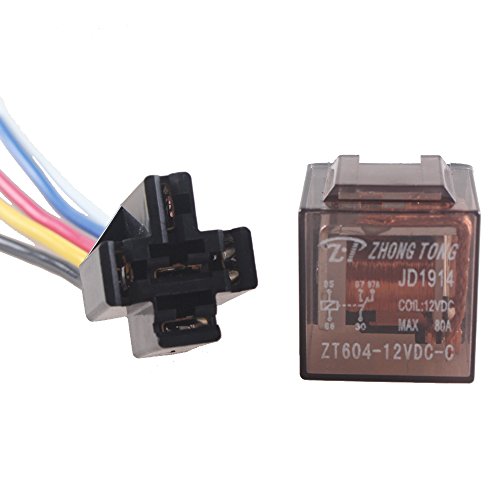 Snapklik.com : Car Universal Transparent Relay 12V 80A SPDT 5Pin Switch ...