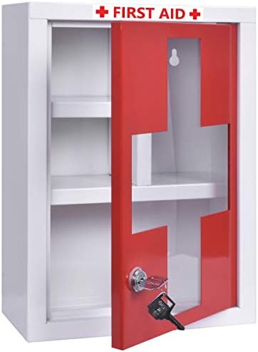 LEPOSE Wall mountable Metal First Aid Box/Emergency Medical kit/First ...