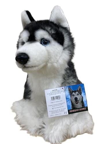 Amazon.com: Siberian Husky Plush Toy Dog Plushie Can Be Personalized ...