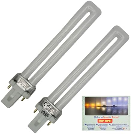 LevoLutz G23 2 Pin Bulb Bundle with Fusion Dulux S 9W 840 Cool White 2 ...