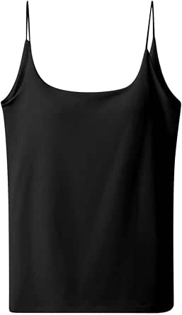 U Shaped Tank Tops for Summer 2025 Sleeveless Spaghetti Strap Vest ...