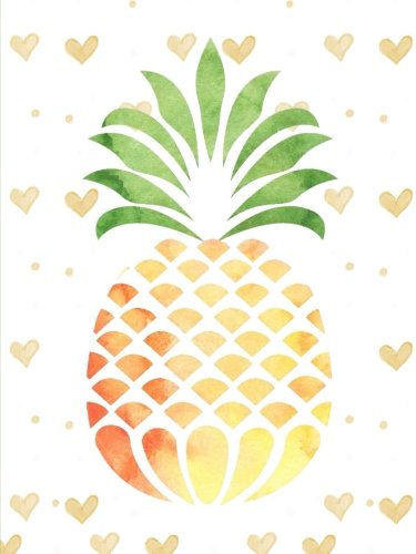 Watercolor Pineapple Notebook: A Tropical Themed Notebook/Journal with ...