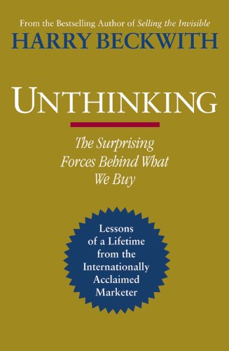 Unthinking. by Harry Beckwith: Harry Beckwith: 9780446574273: Amazon ...