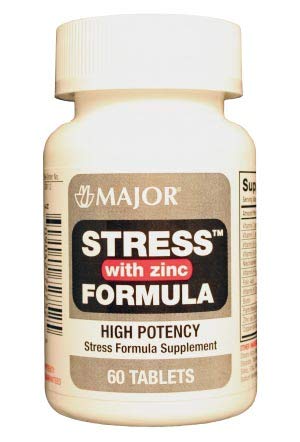 Amazon.com: Major Pharmaceuticals 700112 Stress with Zinc Formula High ...