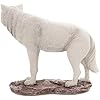 Amazon.com: Pacific Giftware Majestic Lone White Wolf Collectible ...