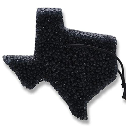 Amazon.com: Leather and Lace Scented Freshie, Black Texas State Shape ...