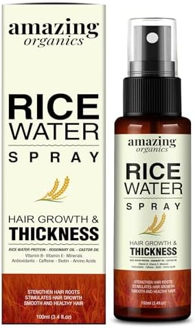 Amazon.com : Rice Water for Hair Growth - Hair Growth Spray for Scalp & Hair Strengthening ...