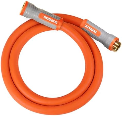 Amazon.com : YAMATIC Heavy Duty Short Garden Hose 5/8 in x 10 ft with ...