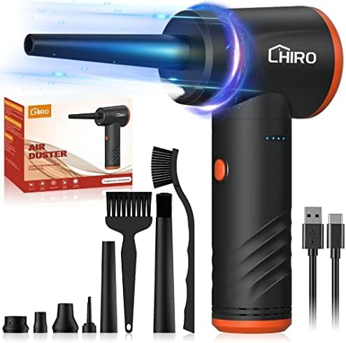 Amazon.com: Compressed Air Duster-Enhanced 120000 RPM Keyboard Cleaner ...